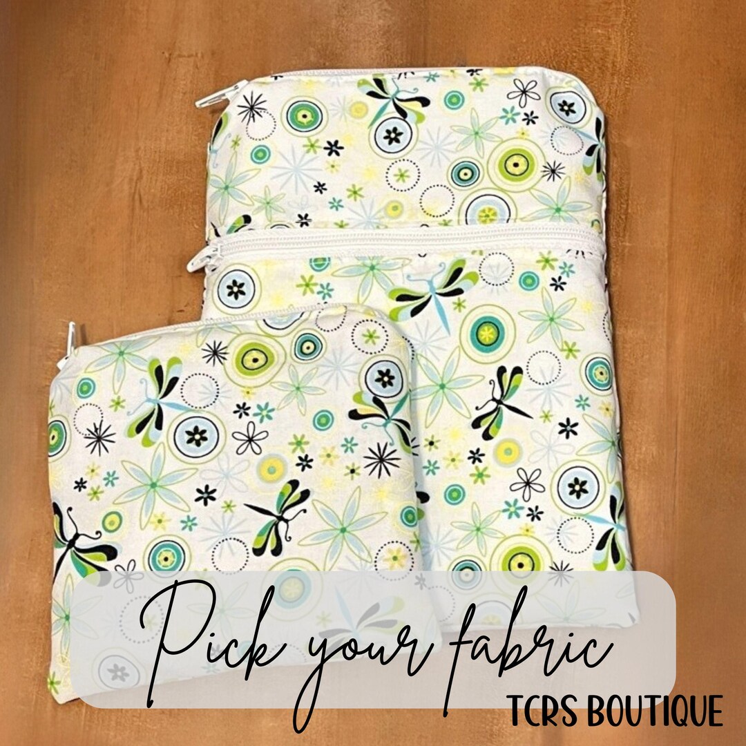 Dragonfly Wet Dry Bag for Period Care, Sanitary Pad Holder, Wet Bag for ...