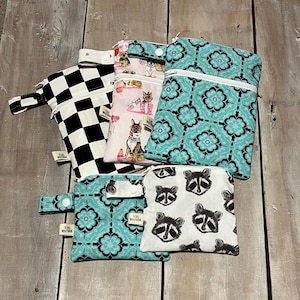 Wet Dry Bag for Period Care, Sanitary Pad Holder, Wet Bag for Pads ...