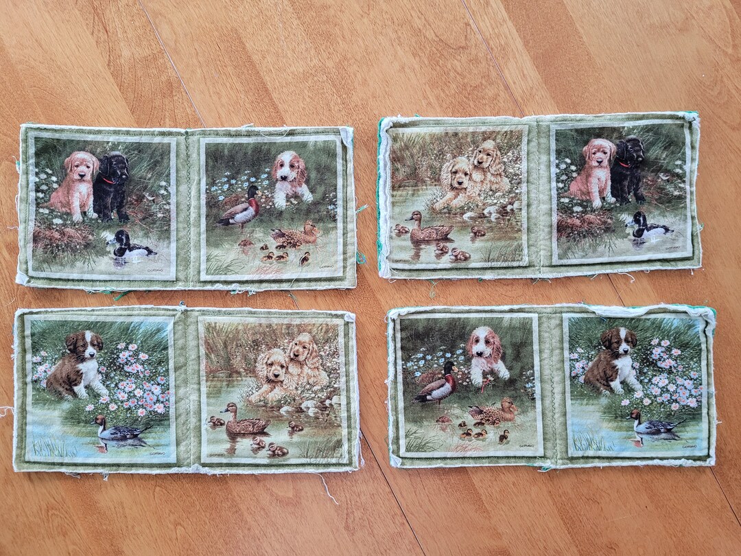 Mug Rug Snack Mat Placemat, Puppies, Dogs, Puppy Mug Rug Mat, Dog Mug ...