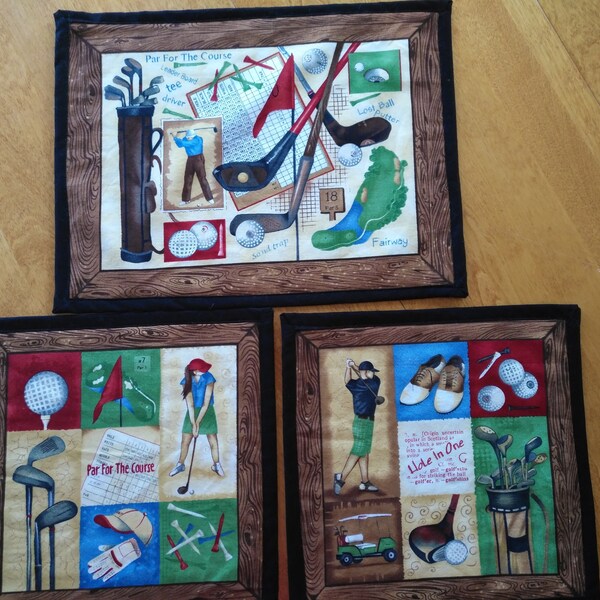 Golf Placemats - Etsy