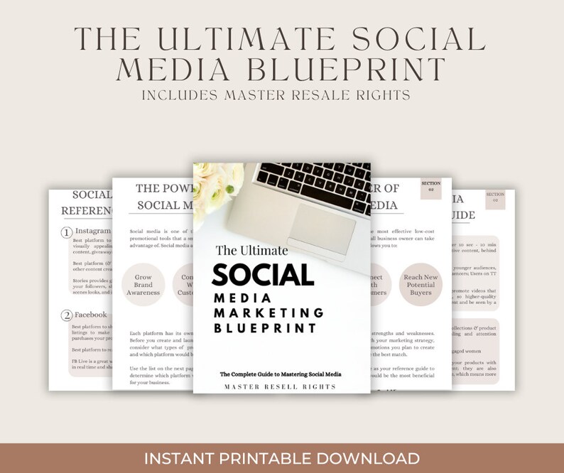 The Ultimate Social Media Blueprint With Master Resale Rights -digital ...