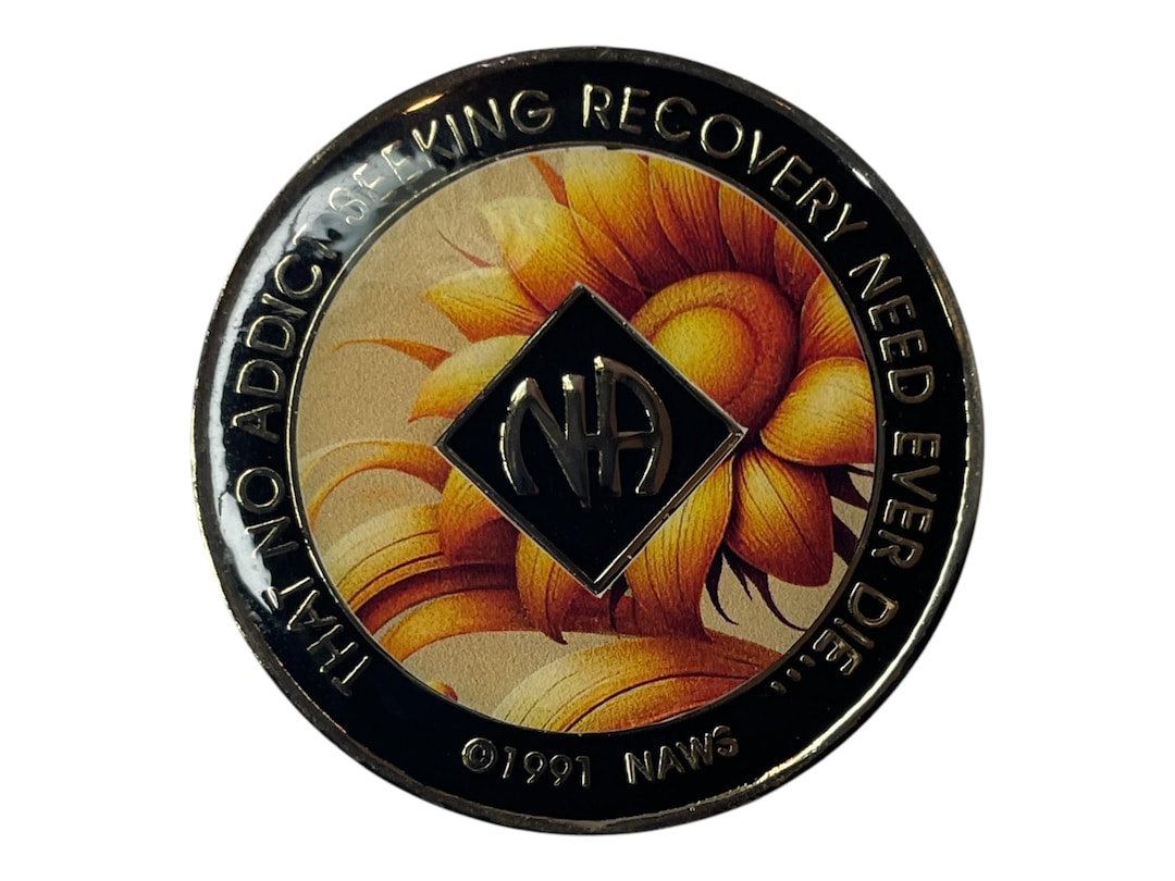 Sunflower NA Medallion, A Symbol of Growth & Recovery | Bronze Sobriety ...