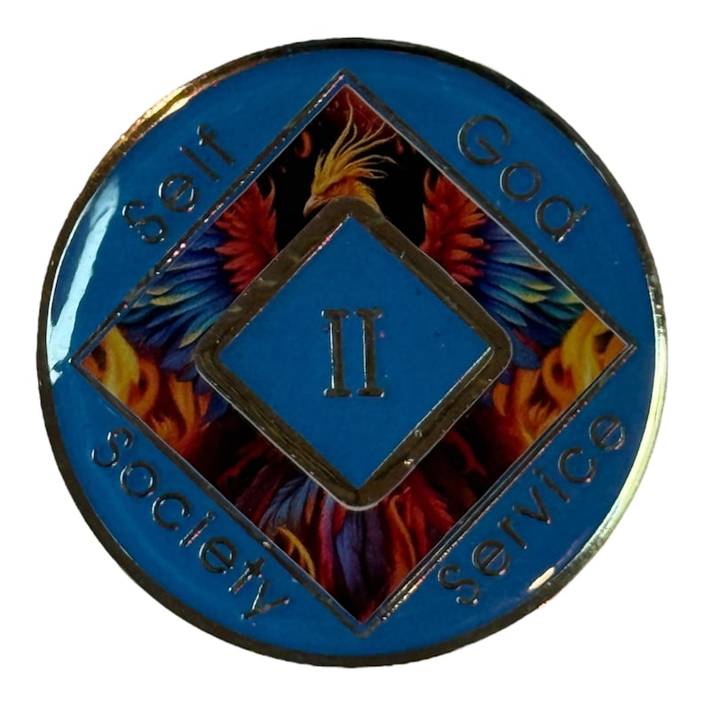 Phoenix NA Medallion - Narcotics Anonymous Sobriety Coin - Custom ...