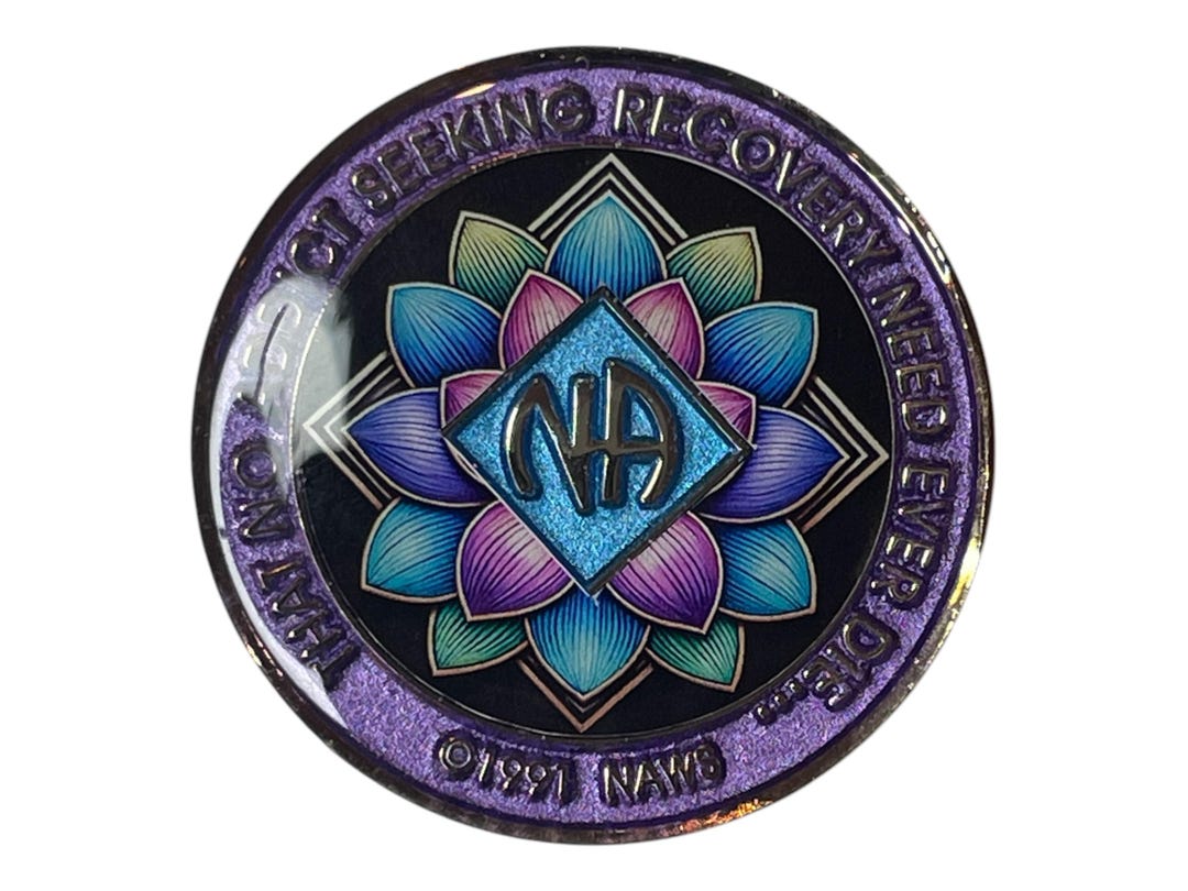 Custom 12-step Medallion | Personalized Clean Time Token | Sobriety ...