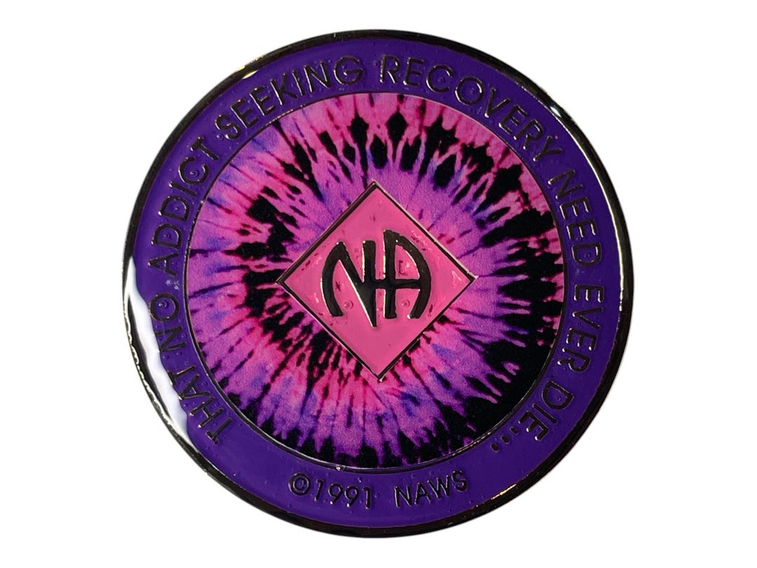 NA Medallion - Personalized Recovery Token- Custom 12-step Sobriety ...