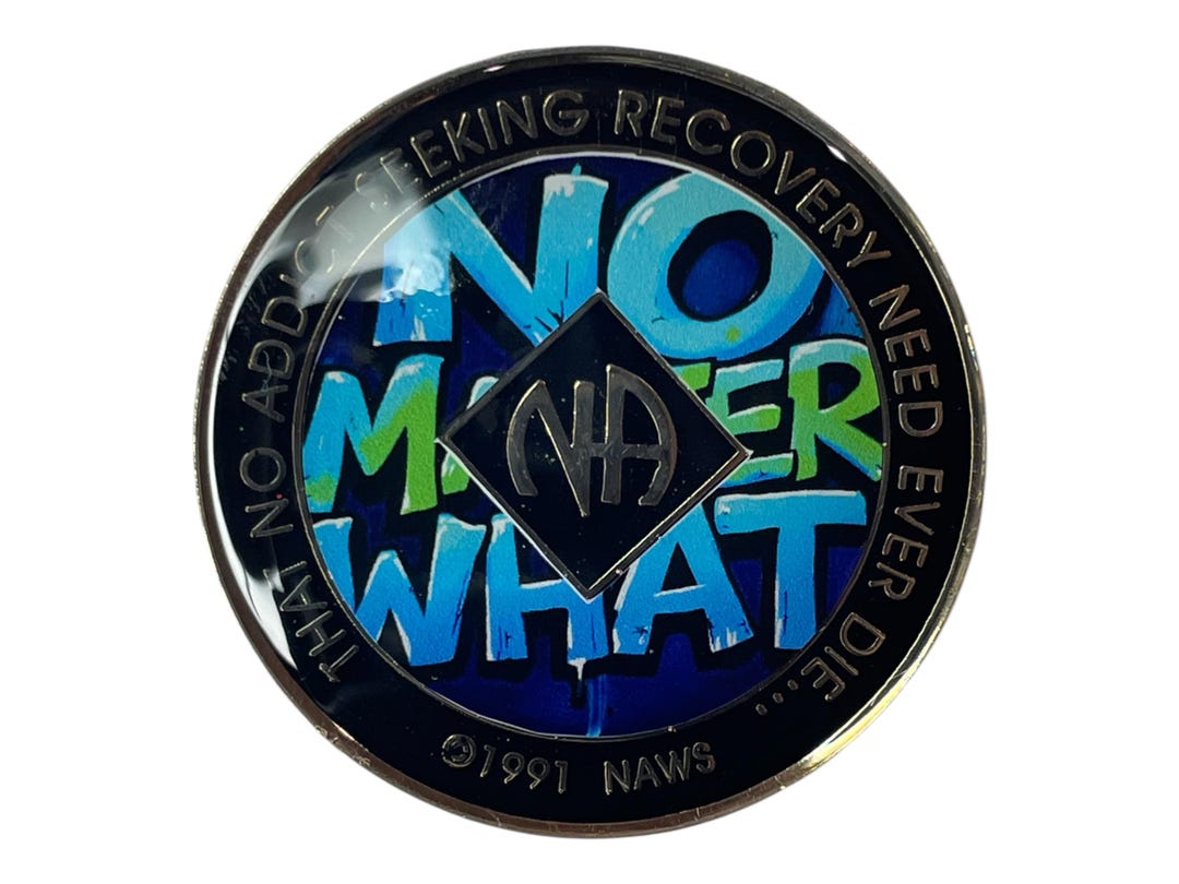 No Matter What NA Medallion - Narcotics Anonymous Recovery Coin - NA ...
