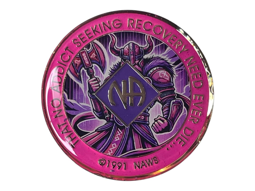 NA Viking Warrior Recovery Medallion - Narcotics Anonymous Chip ...