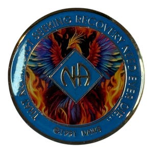 Phoenix NA Medallion - Narcotics Anonymous Sobriety Coin - Custom ...
