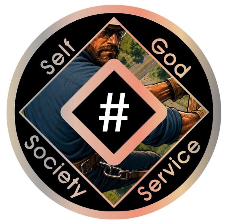 Lineman NA Recovery Medallion – Utility Worker Recovery Gift – 34mm ...