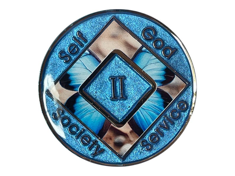 Butterfly NA Medallion – Custom Recovery Chip – Narcotics Anonymous ...