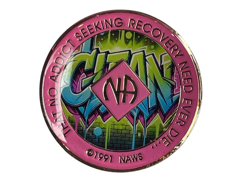Custom NA Medallion | Personalized Clean Time Token | Recovery Chip - Etsy
