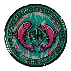 Colorful NA Medallion | Custom Narcotics Anonymous Recovery Coin ...