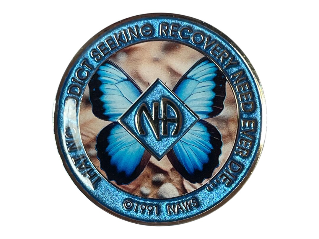 Butterfly NA Medallion – Custom Recovery Chip – Narcotics Anonymous ...