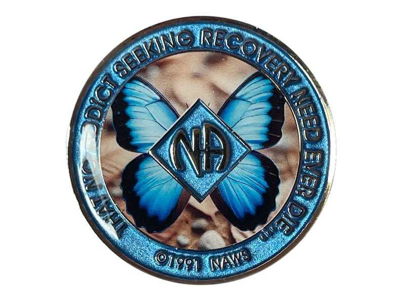 Butterfly NA Medallion – Custom Recovery Chip – Narcotics Anonymous ...