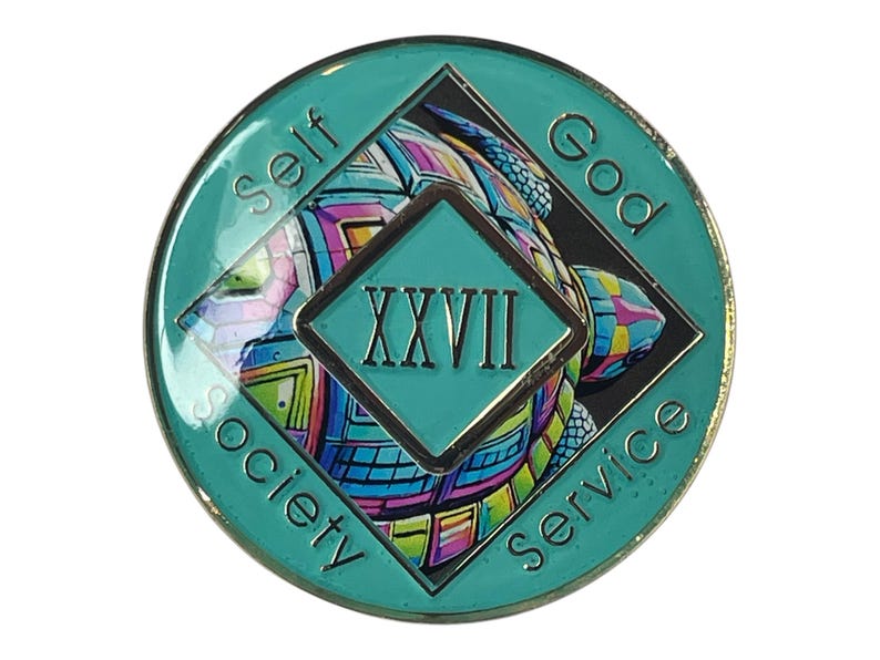 Turtle NA Medallion: Bronze Narcotics Anonymous Recovery Coin - Etsy