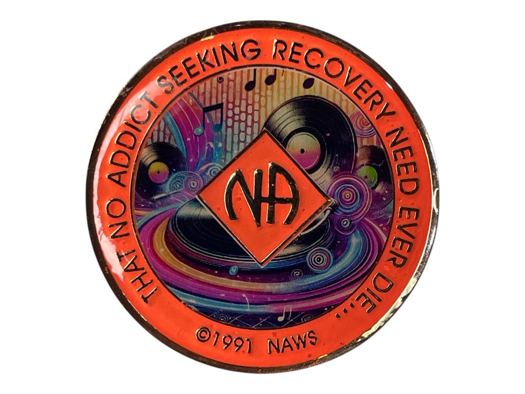 Music-themed NA Medallion: Narcotics Anonymous Sobriety Gift | Bronze ...