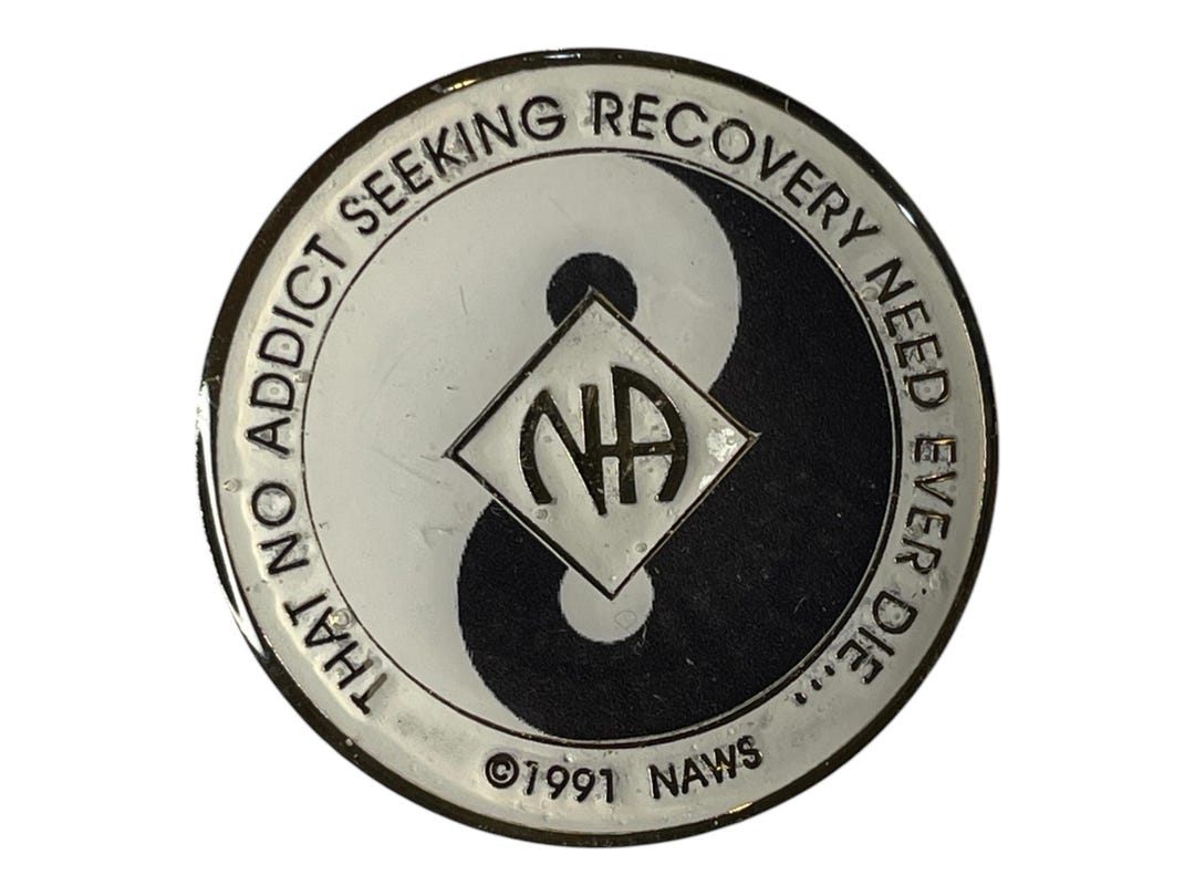 Yin Yang NA Medallion: Narcotics Anonymous Recovery Gift | Classic ...