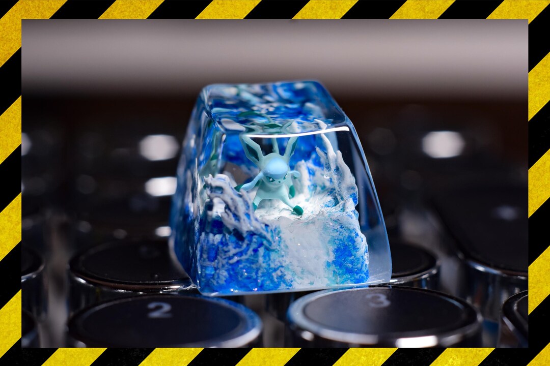Glace.on Keycap Resin, Poke.mon Custom Keycap, Gift for Him, Birthday ...
