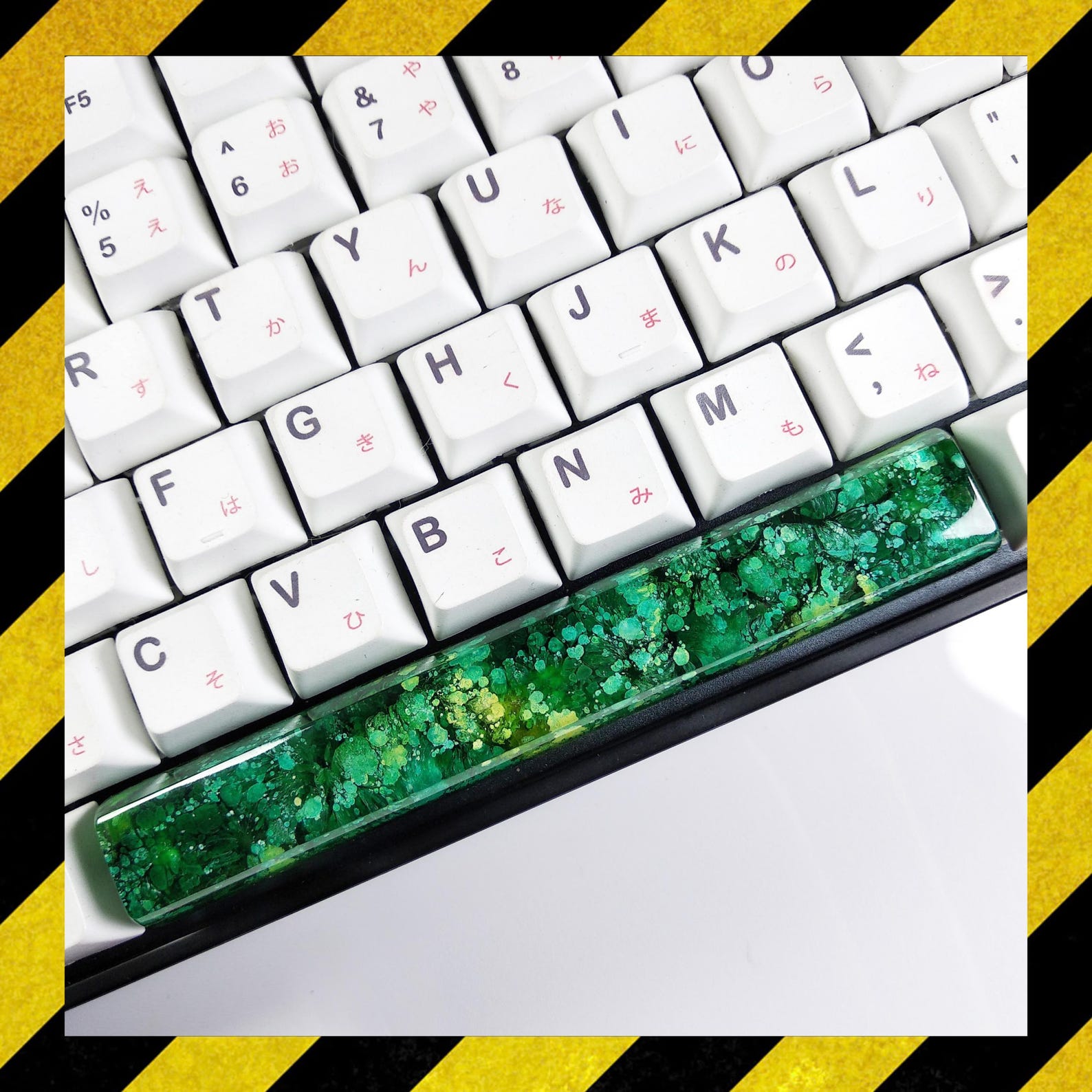 Dark Green Spacebar Keycap Resin, Custom Color Spacebar Keycap, Resin ...