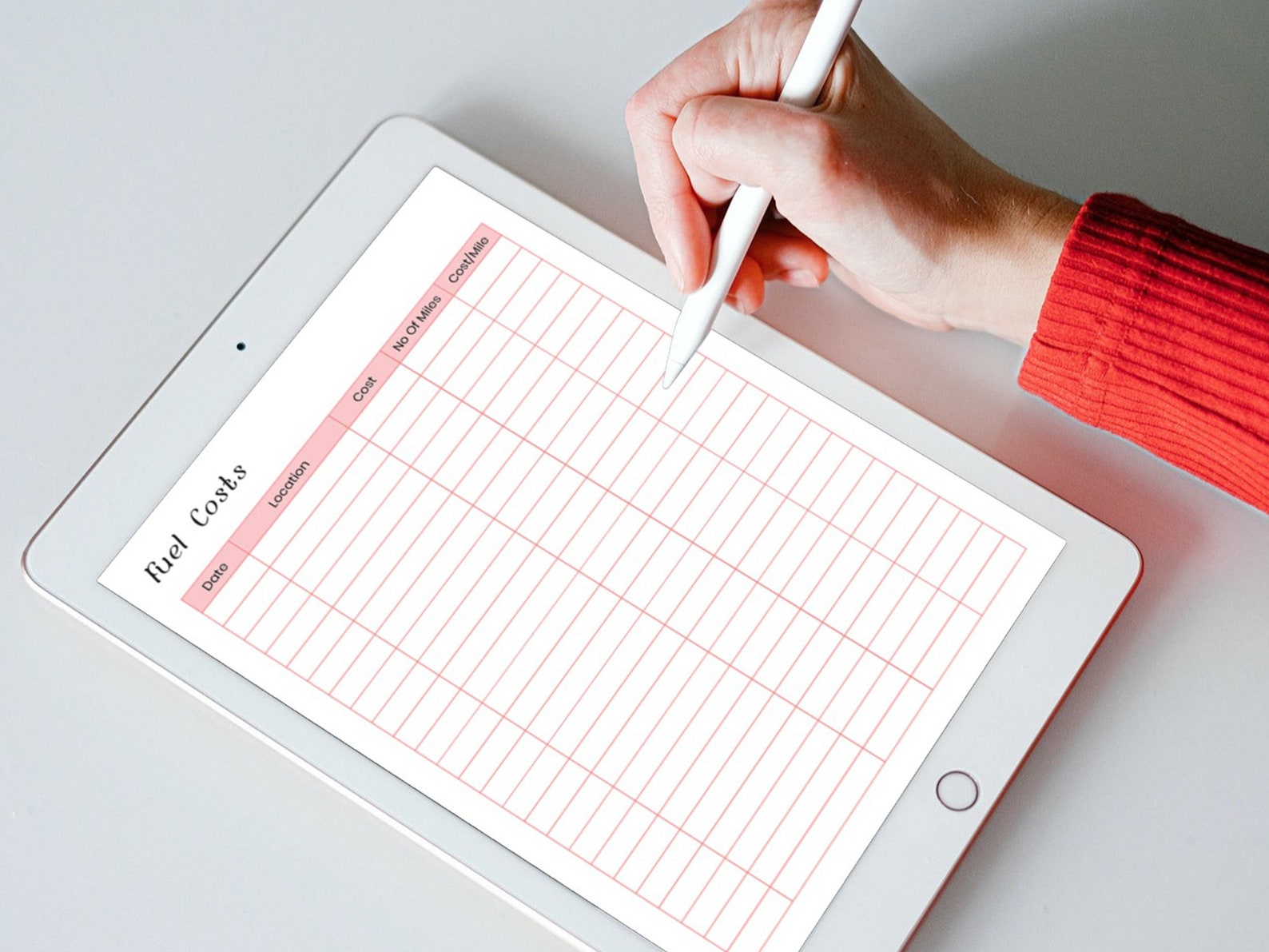 Printable Fuel Cost Log, Minimal Fuel Cost Log Printable, A4 and US ...