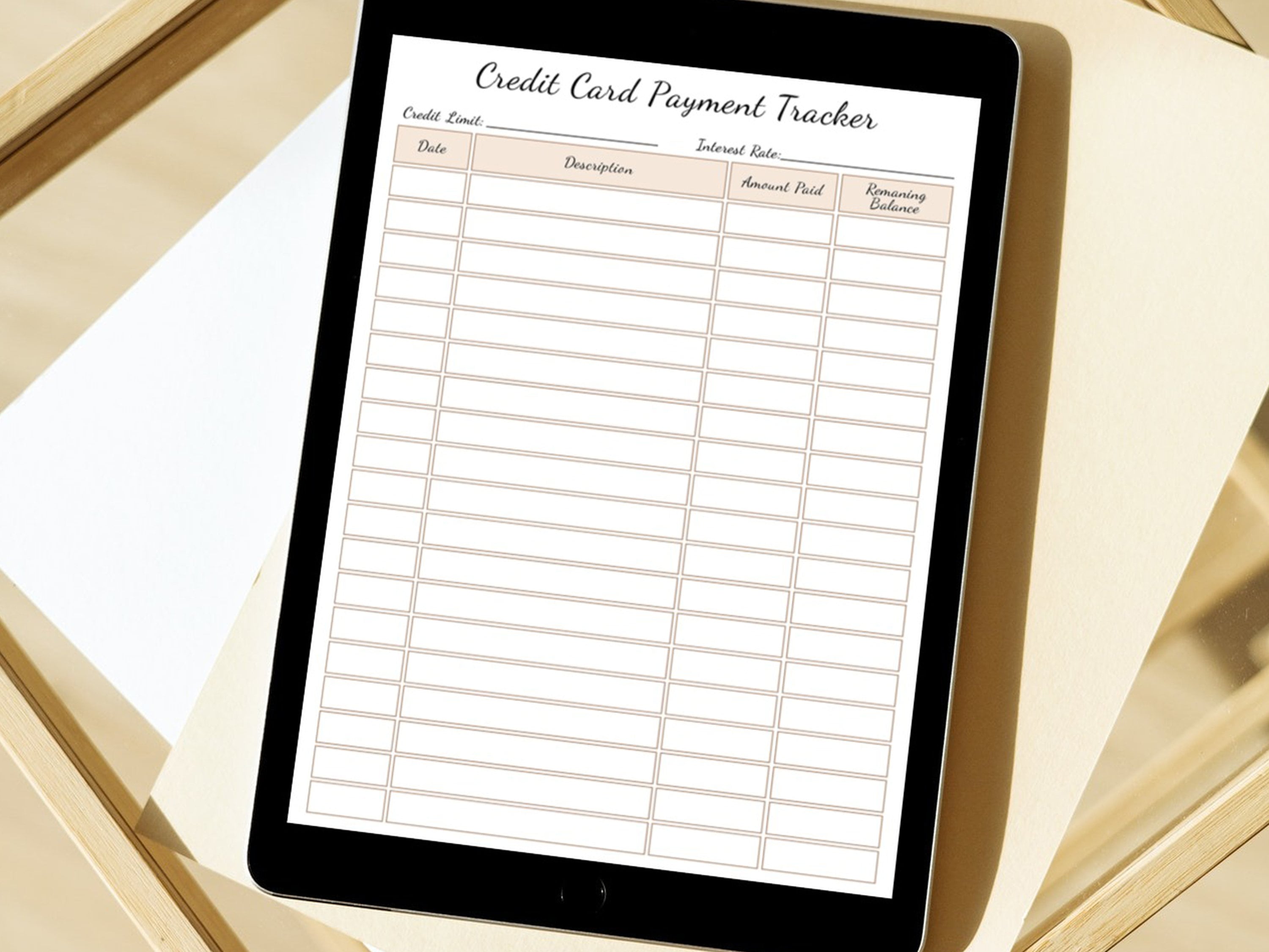 Printable Credit Card Payment Tracker, Credit Card Payment Plan - Etsy