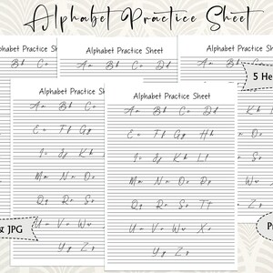 Alphabet Handwriting Practice Sheet, Printable Handwriting Worksheets ...