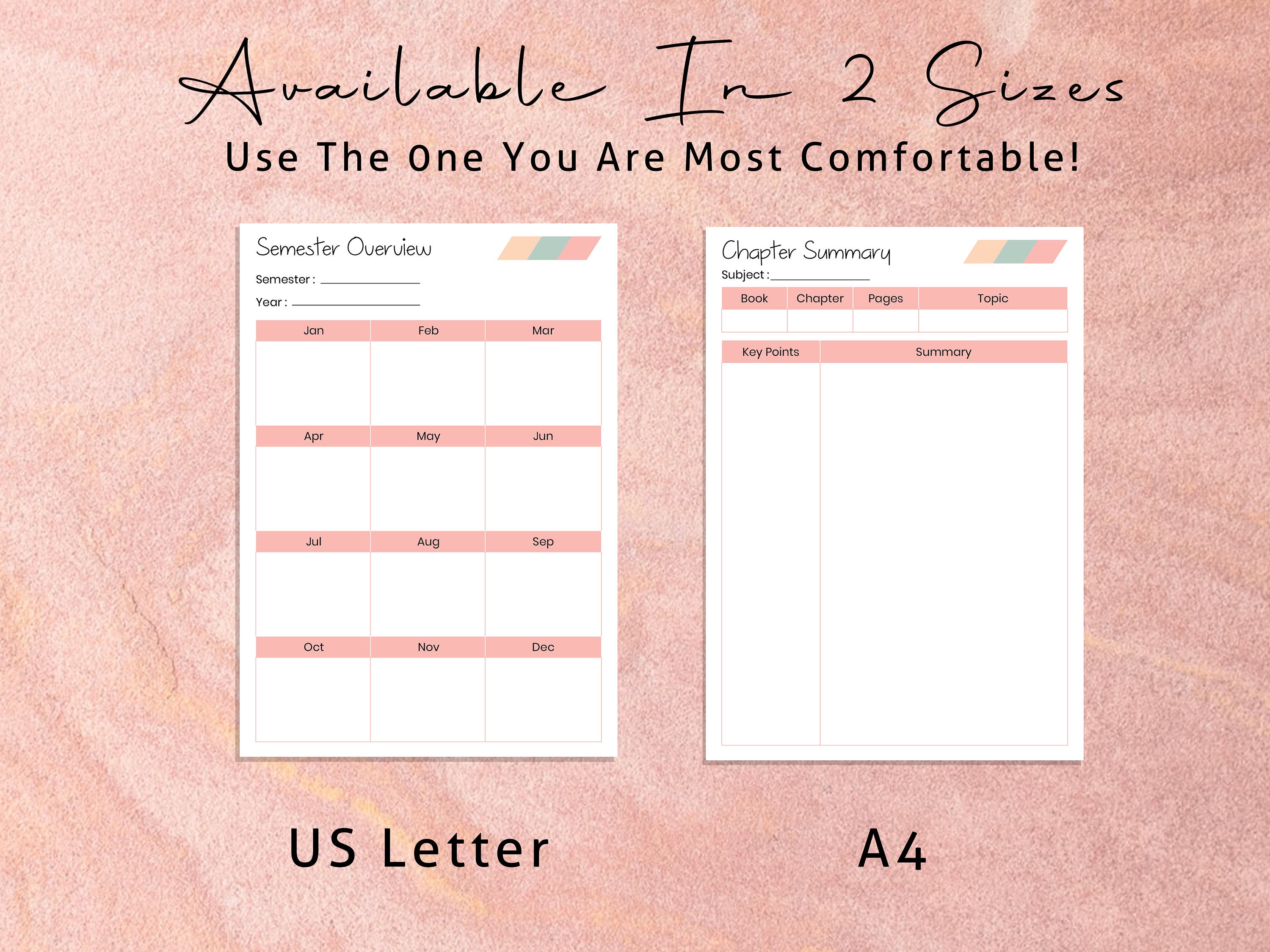 Printable Study Planner, Language Study Planner, Study Template, Study ...