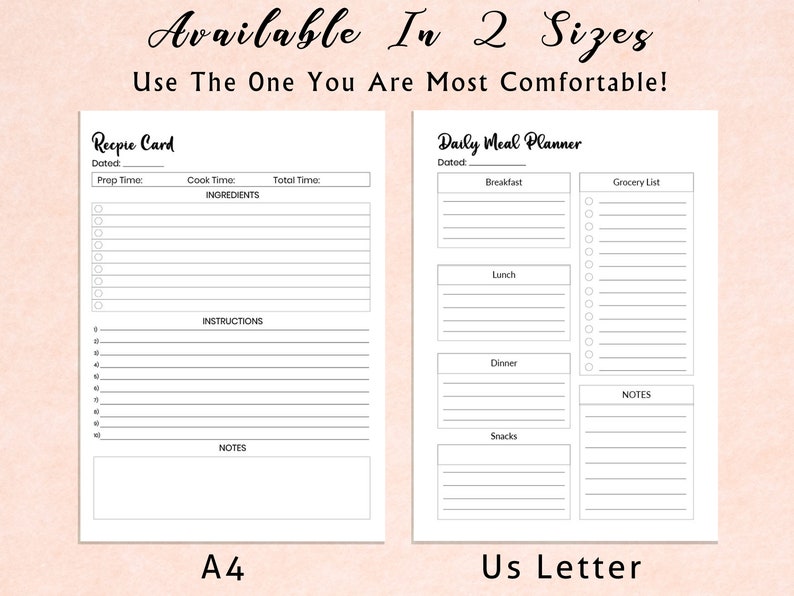 Printable Home Management Planner, Home Management Binder, Household ...