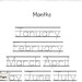 Months of the Year Handwriting Practice Sheet, Printable Handwriting ...