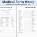 Editable Medical History Form, Family Medical History Form , Medical ...
