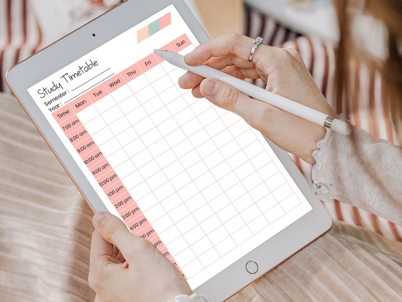 Printable Study Planner, Language Study Planner, Study Template, Study ...