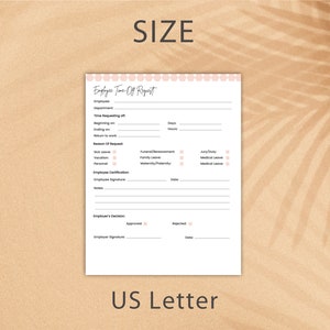 Printable Employee off Request, Employee Time-off Request Template ...