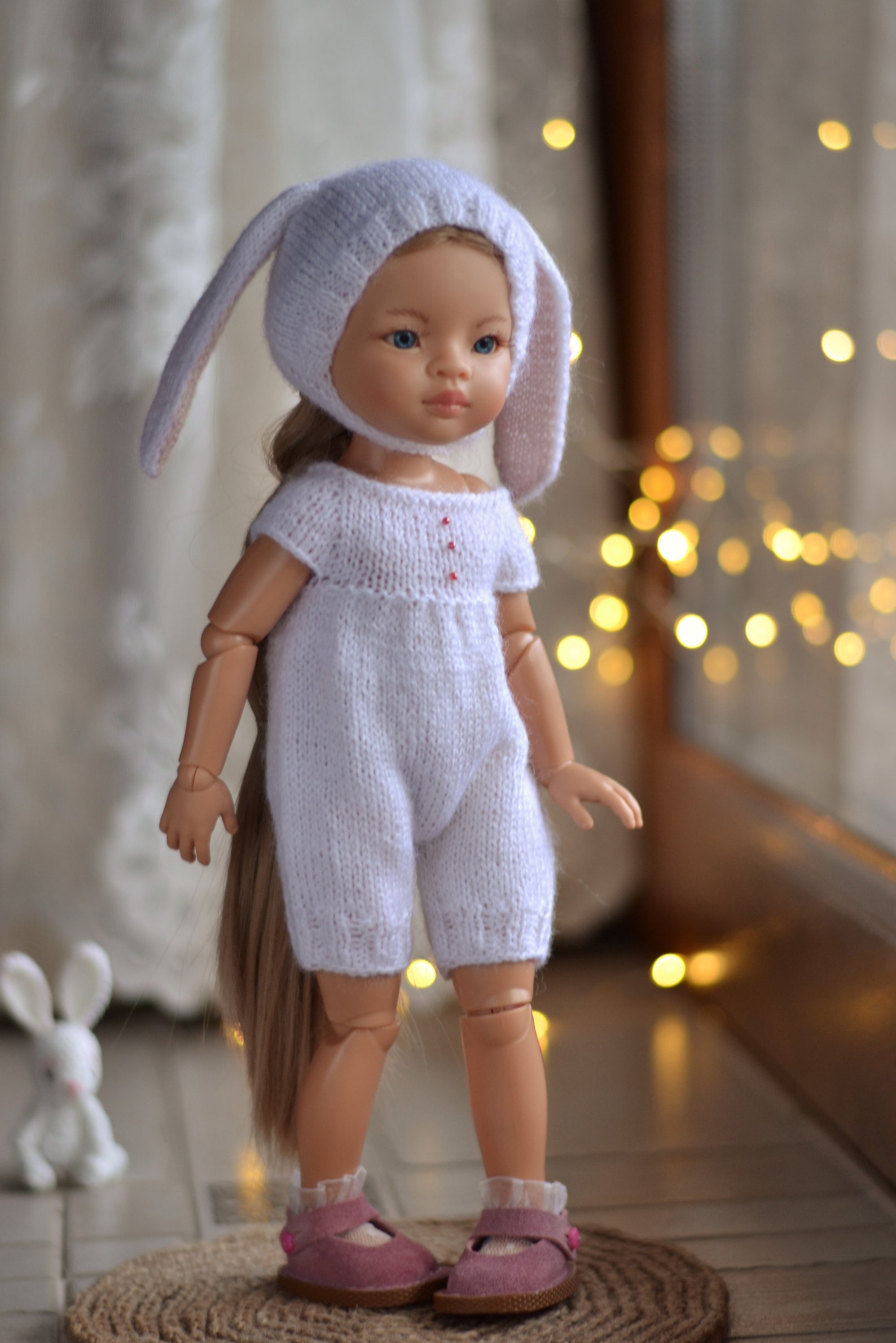 Paola Reina Doll KNIT PATTERN Pdf / Bunny Clothes Set 32 Cm 12 Inch Doll, Rabbit Easter Hat ...