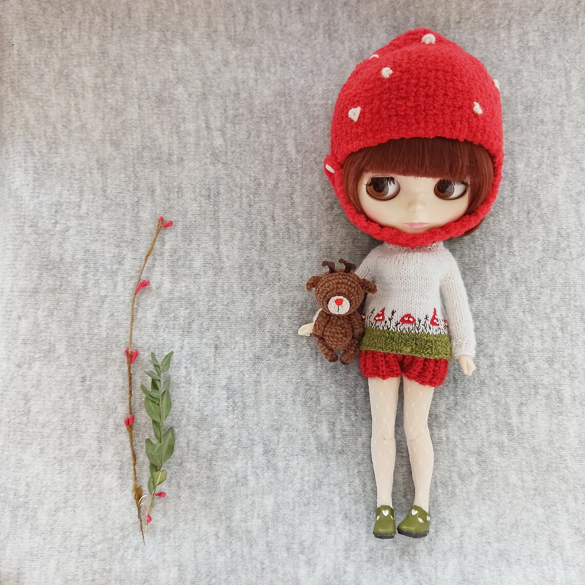Blythe Doll CROCHET HAT PATTERN on Halloween Fly Agaric - Etsy