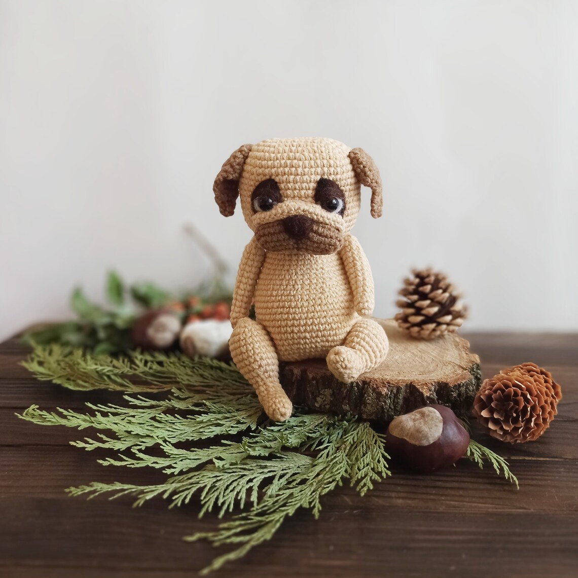 Amigurumi Pug the Puppy CROCHET PATTERN / Stuffed Frenchie Toy - Etsy