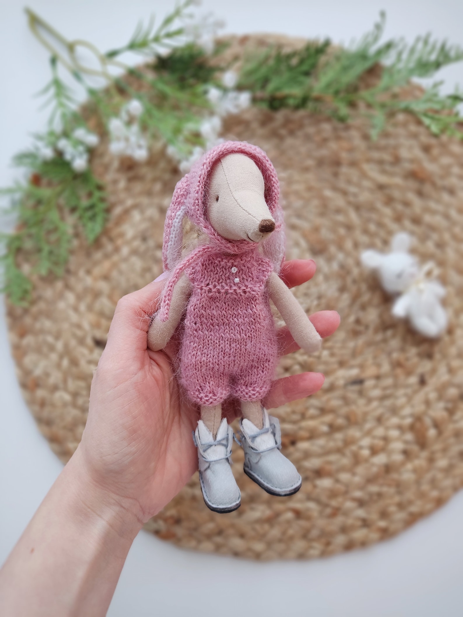 Miniature Jumpsuit for Maileg Mouse KNITTING PATTERN / Bunny Clothes ...