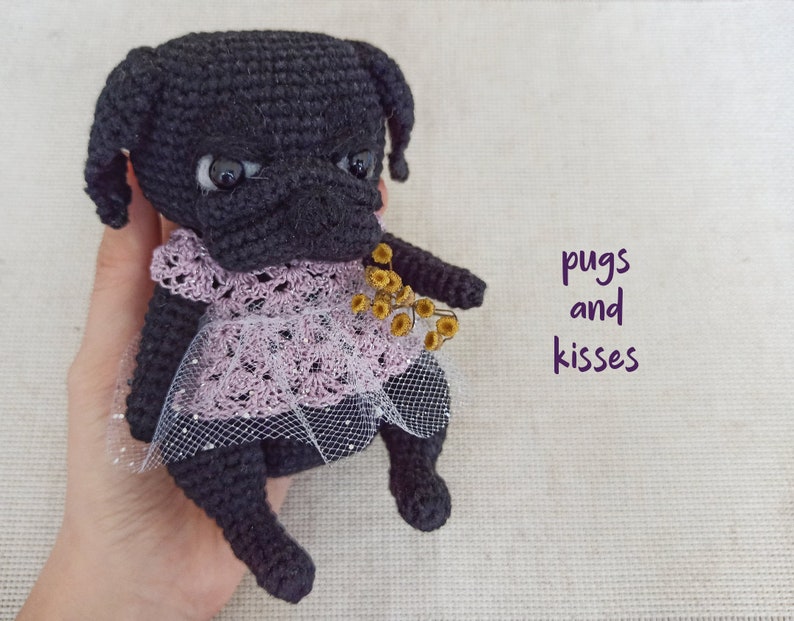 Amigurumi Pug the Puppy CROCHET PATTERN / Stuffed Frenchie Toy - Etsy
