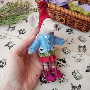 Maileg Mouse Sheep Cardigan Knitting Pattern, Easter Baa-blee Sweater ...