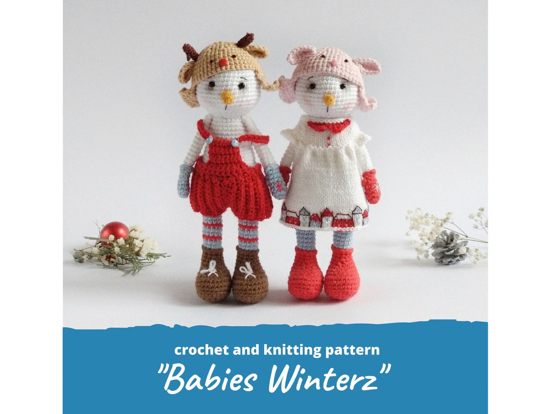Crochet Snowman Doll PATTERN Babies Winterz, Amigurumi Snowman Pdf ...
