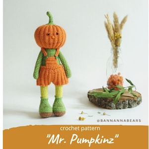 Amigurumi Pumpkin Toy CROCHET PATTERN / Spooky Stuffed Halloween Doll ...