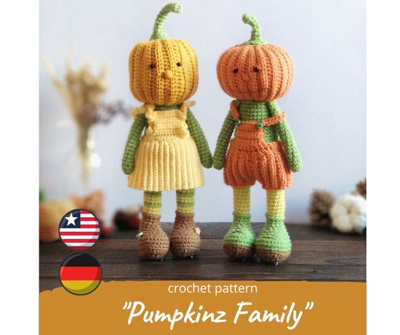 Pumpkinz Family CROCHET PATTERN on Halloween Amigurumi - Etsy