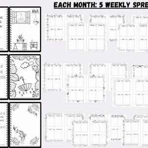 A4 Bundle Planner Bujo Bundle Printable Planner Bundle Premade Bullett ...