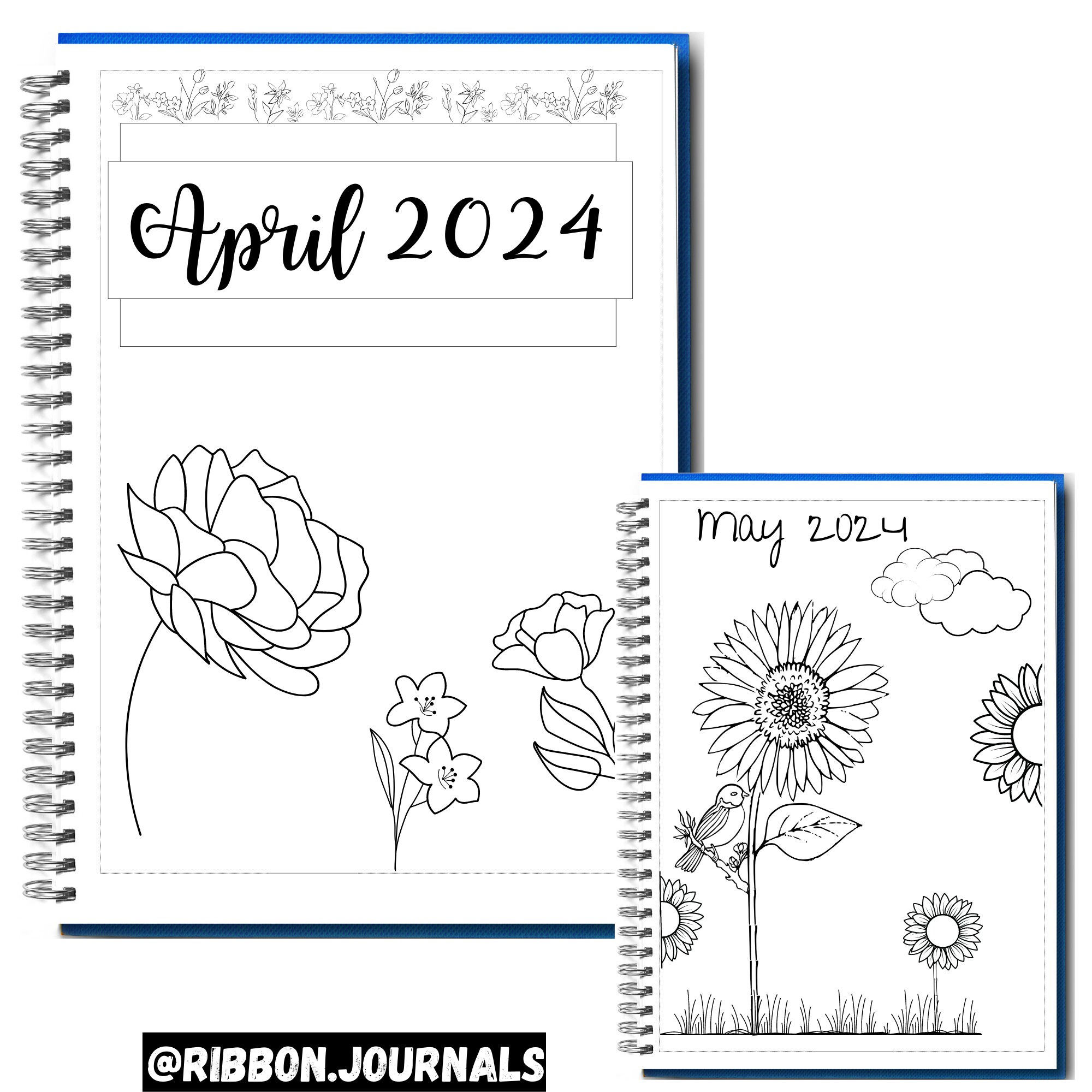 Monthly Cover Page Dated Customizable Bullet Journal Pages Bullett ...
