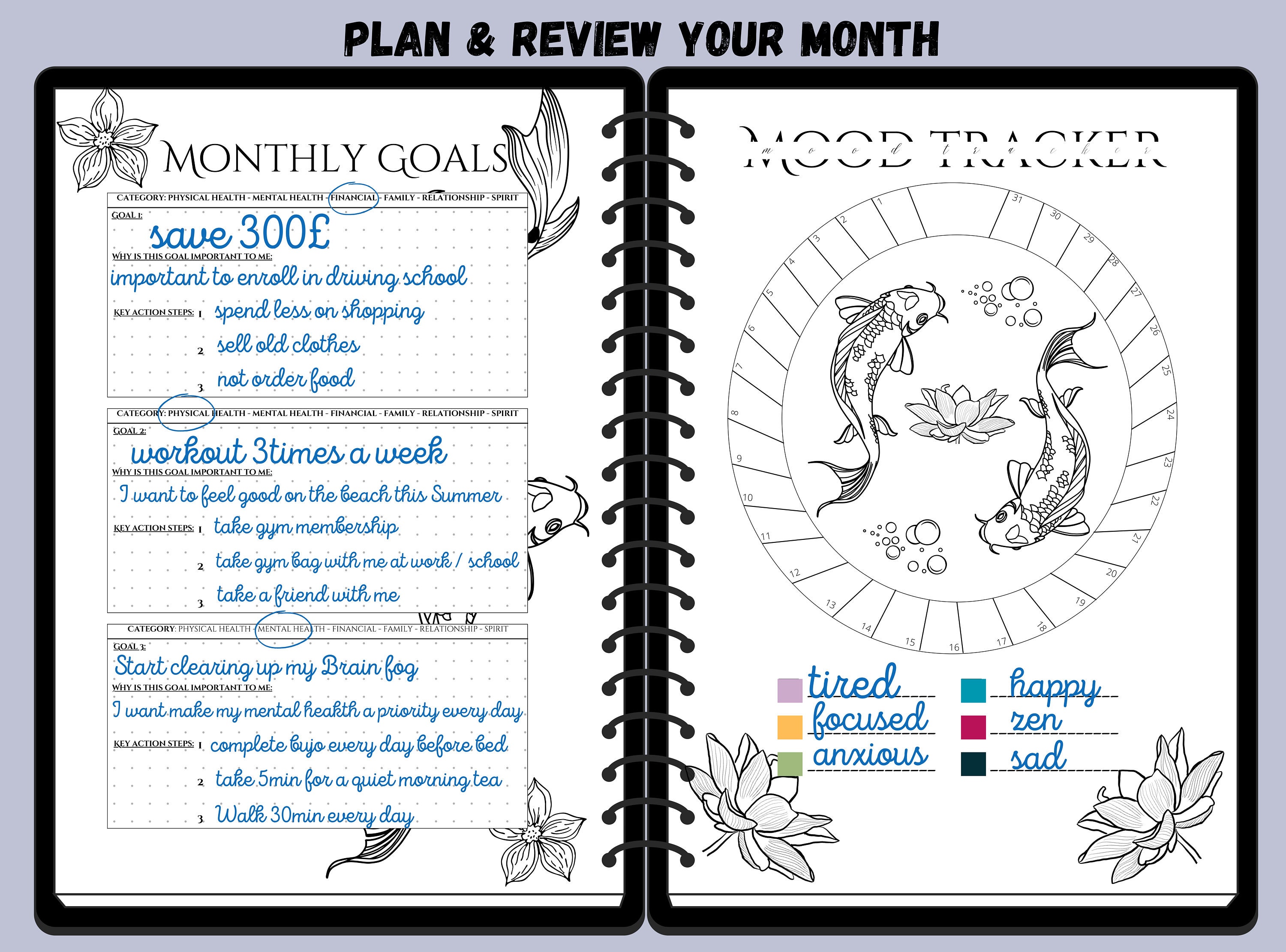 A5 Bundle Planner Bujo Bundle Printable Planner Bundle Premade - Etsy