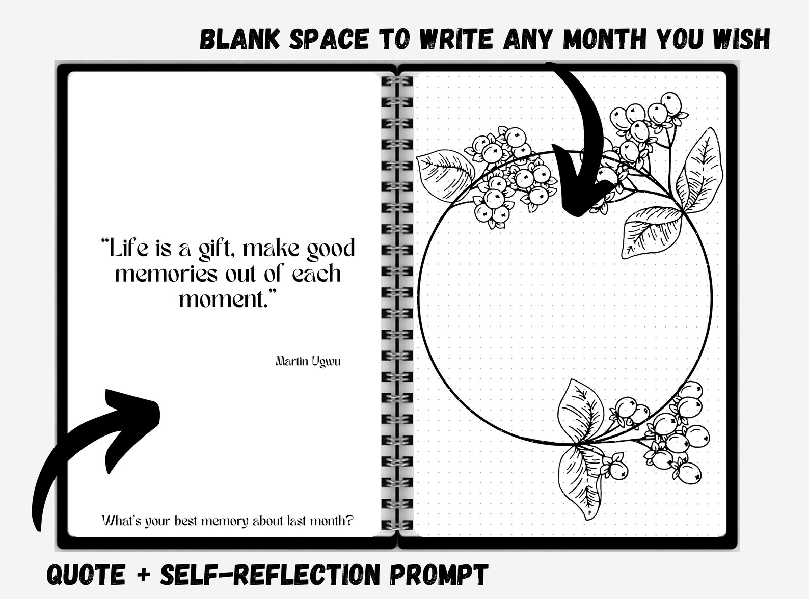 A4 Printable Planner Bujo Pages 5 Weekly Spreads Bullett Journal ...