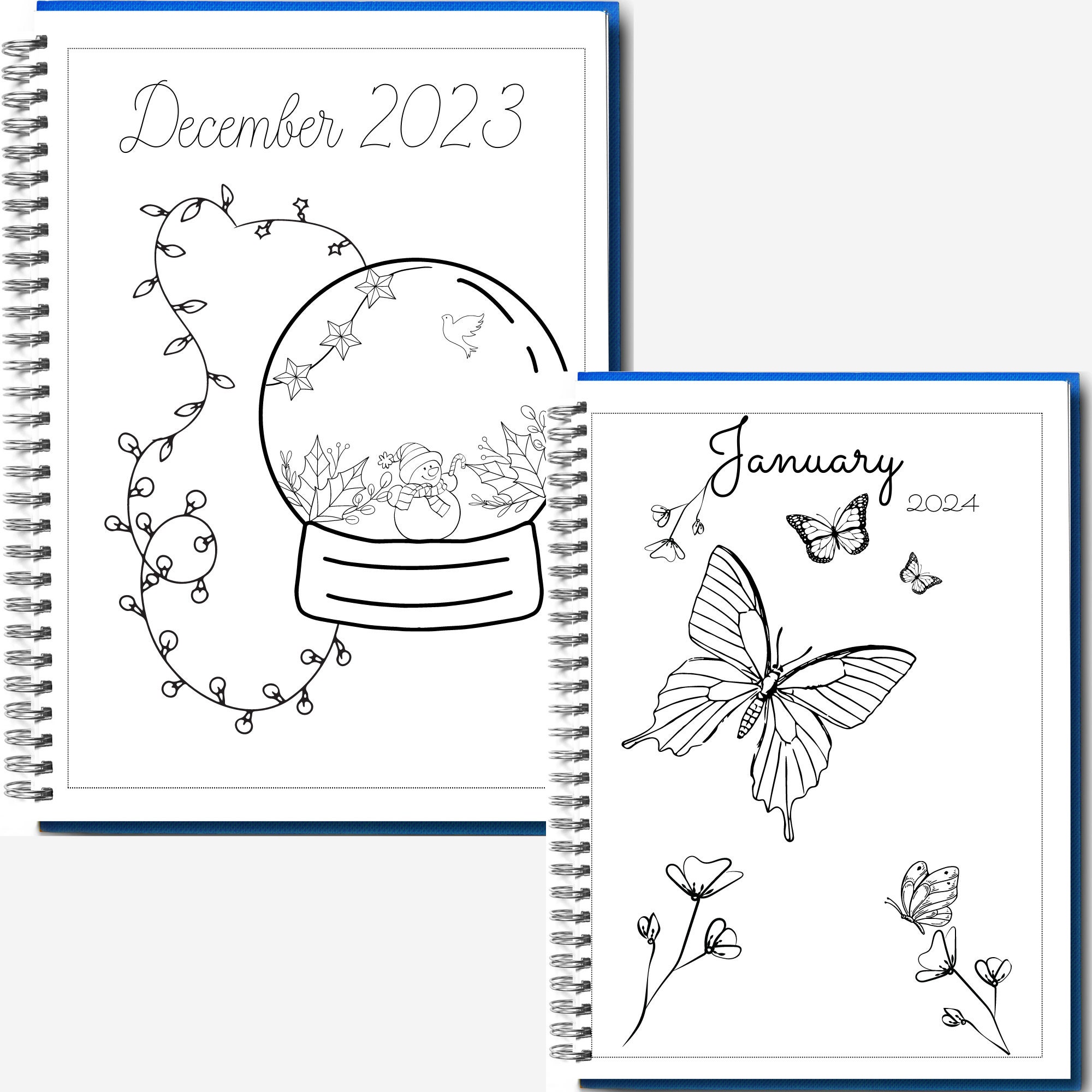 Bullett Journal Monthly Cover Page Bundle 12 Month - Etsy