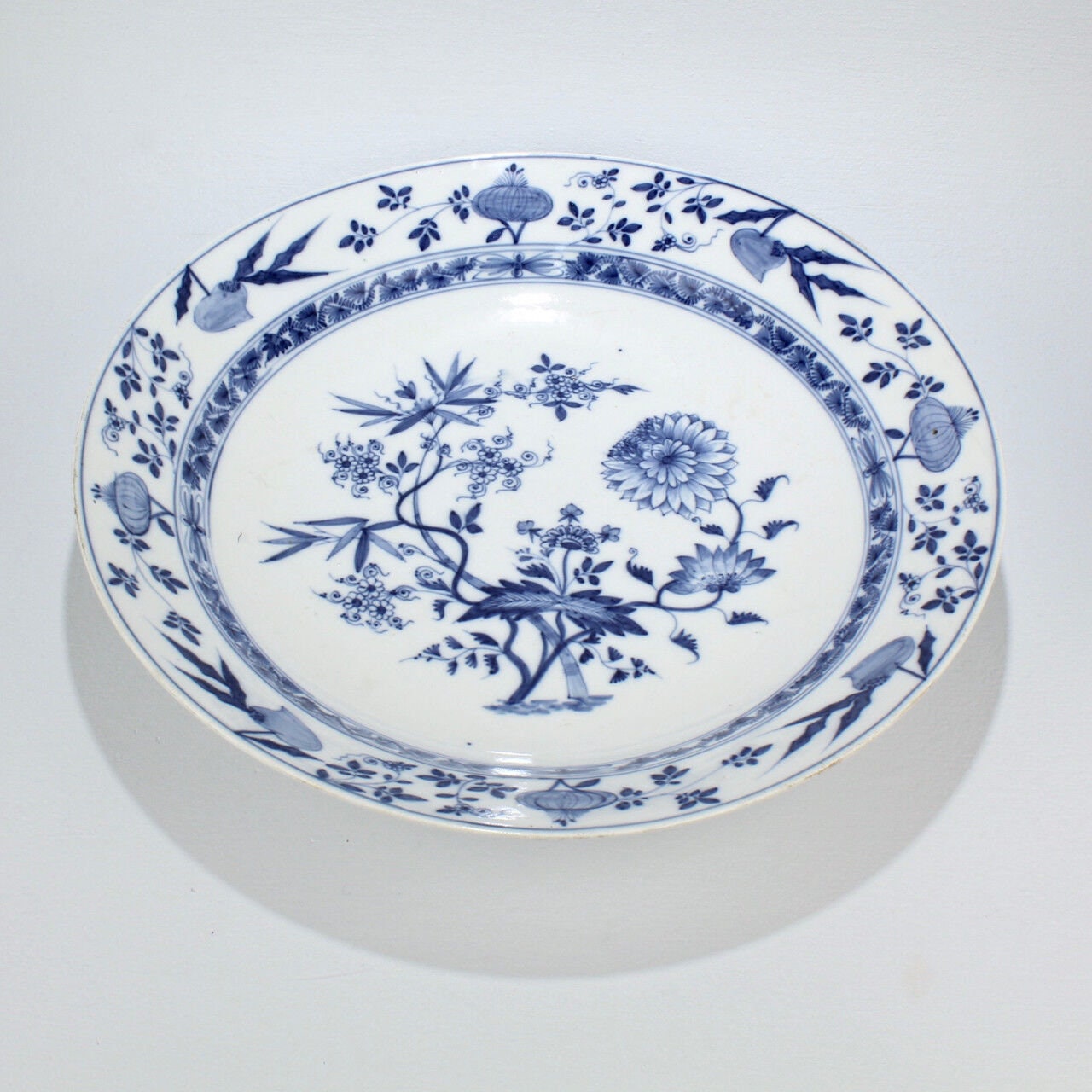 Large Antique Meissen Marcolini Period Blue Onion Pattern Porcelain ...