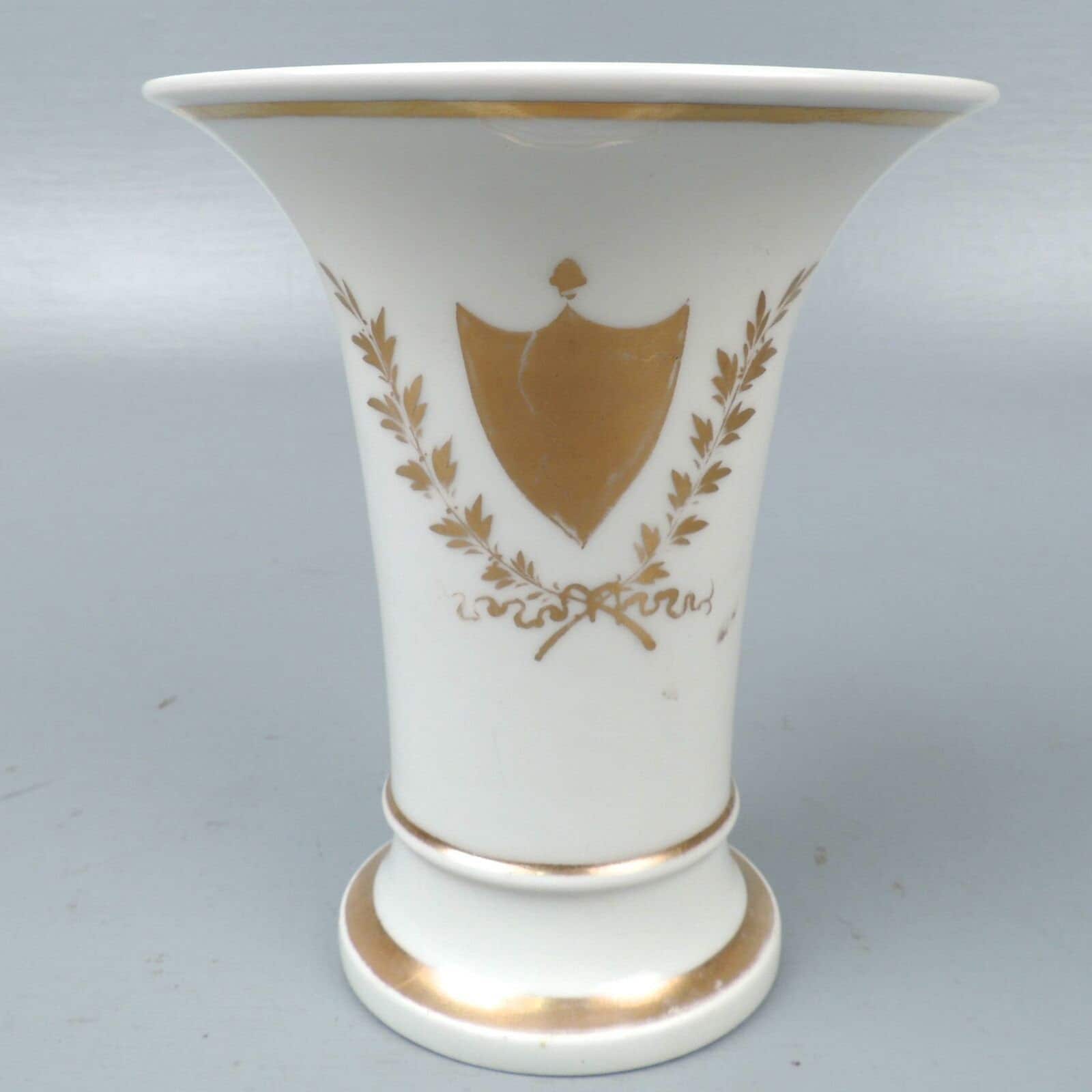 Rare Antique Tucker & Hemphill Porcelain Vase With Gold Decoration - Etsy