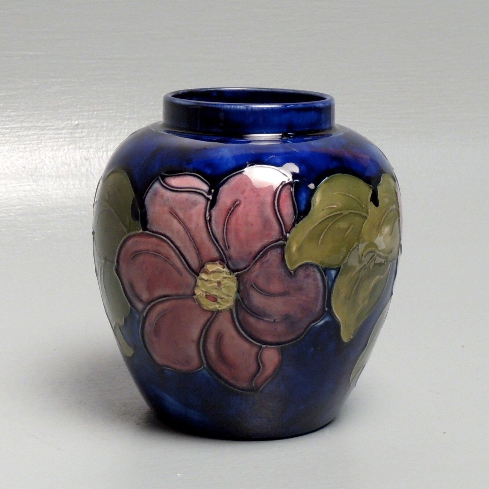 Vintage Moorcroft Pottery Clematis Covered Ginger Jar - Ginger Pot - Etsy