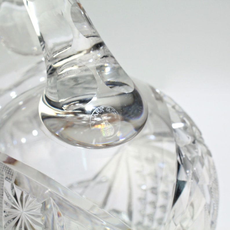 Signed Clark & Co. ABP Brilliant Cut Glass Diminutive Pitcher - Ball ...